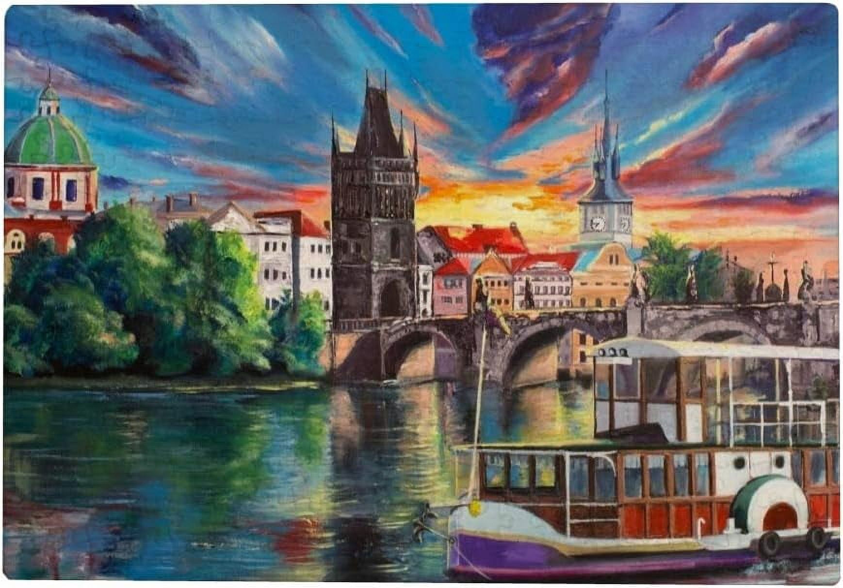 Dreamtimes Wooden Jigsaw Puzzles 500 Pieces Fantasy Sunset in Prague ...