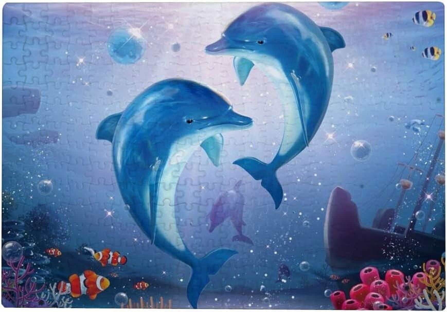 Dreamtimes Wooden Jigsaw Puzzles 500 Pieces Lovable Dolphin Family ...