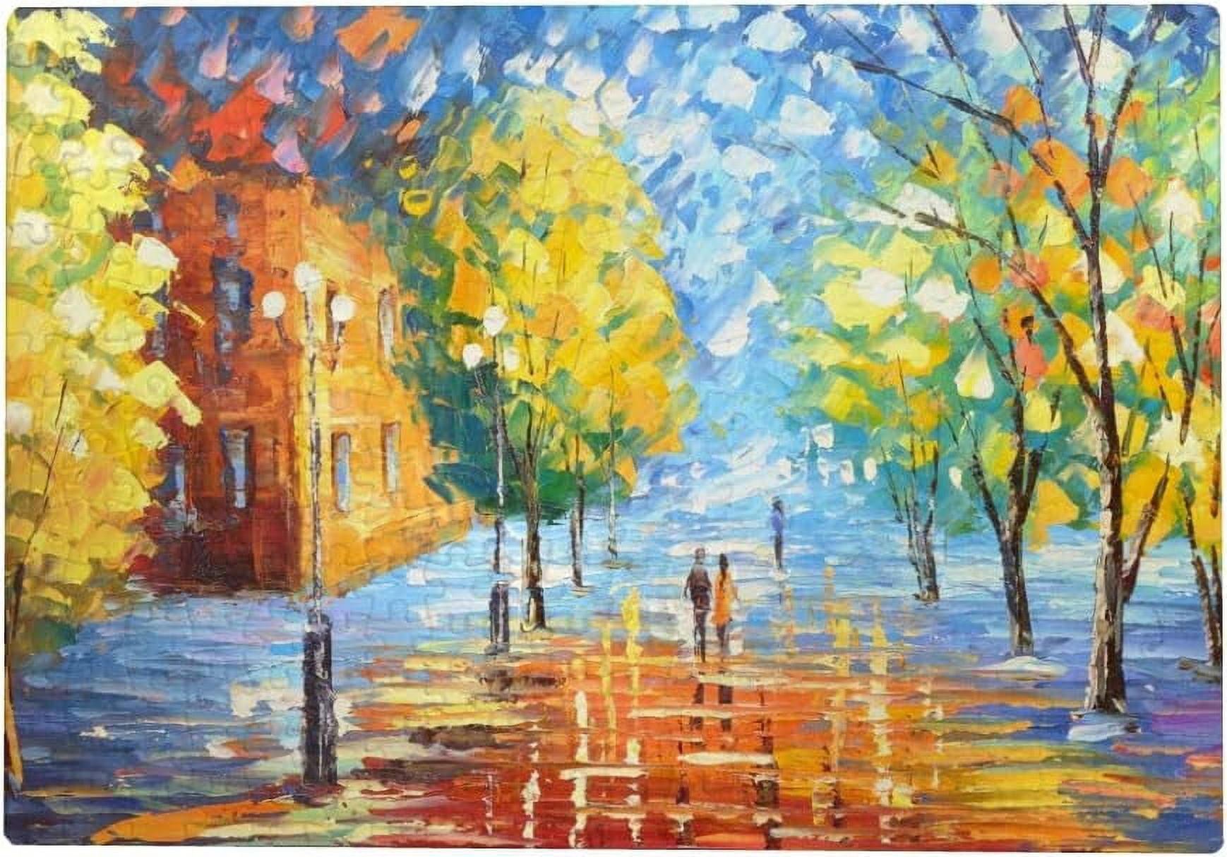 Dreamtimes Wooden Jigsaw Puzzles 500 Pieces Oil Painting Street View ...