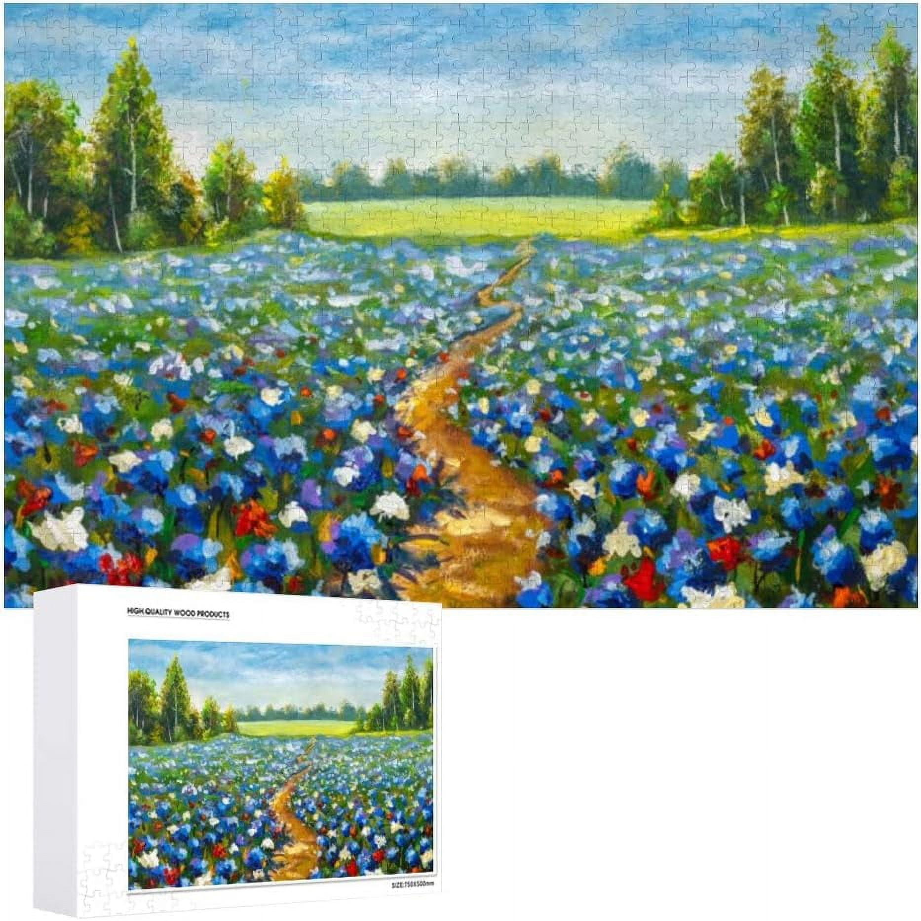Dreamtimes Wooden Jigsaw Puzzles 500 Pieces Road Through The Flower ...