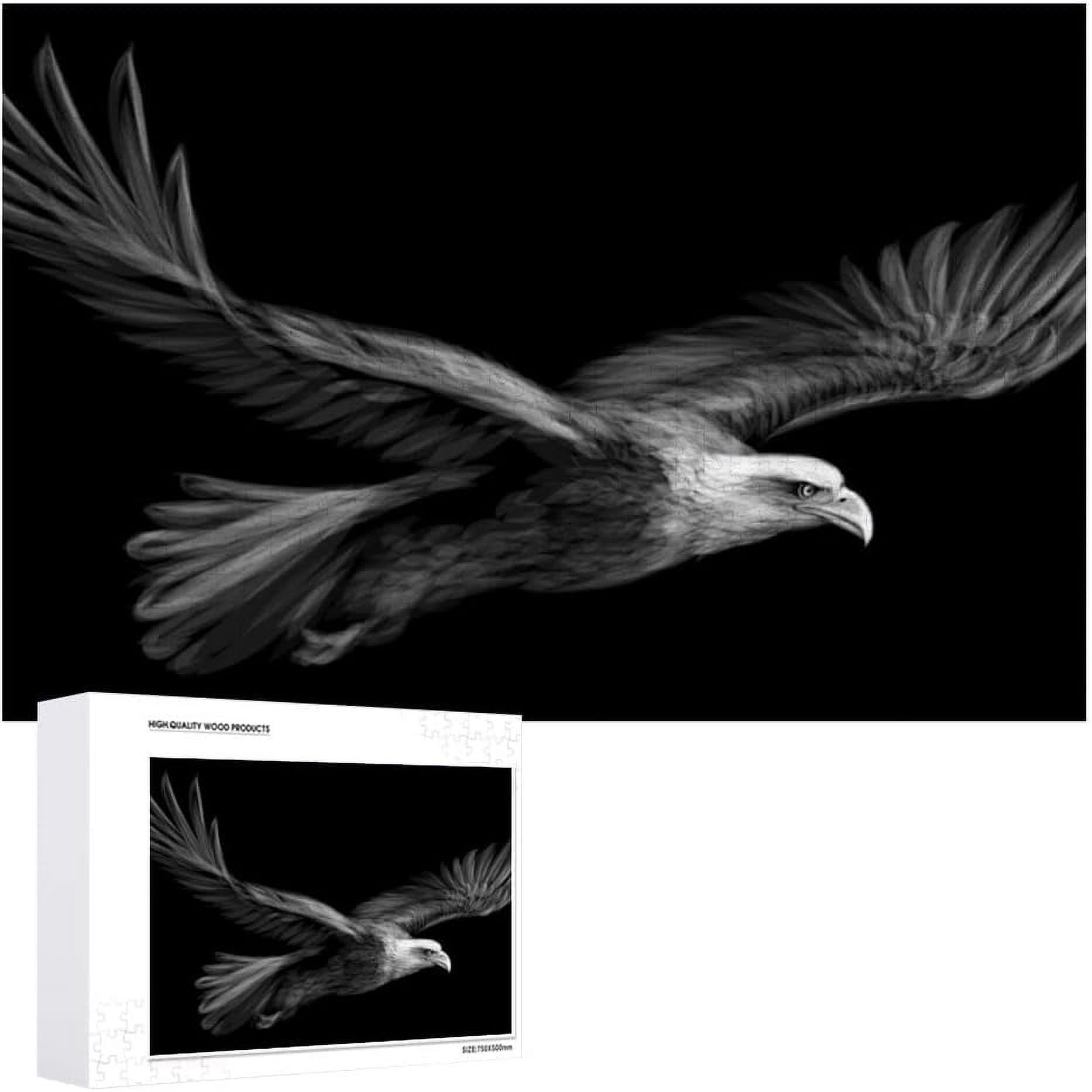 Dreamtimes Wooden Jigsaw Puzzles 500 Pieces Soaring Bald Eagle ...