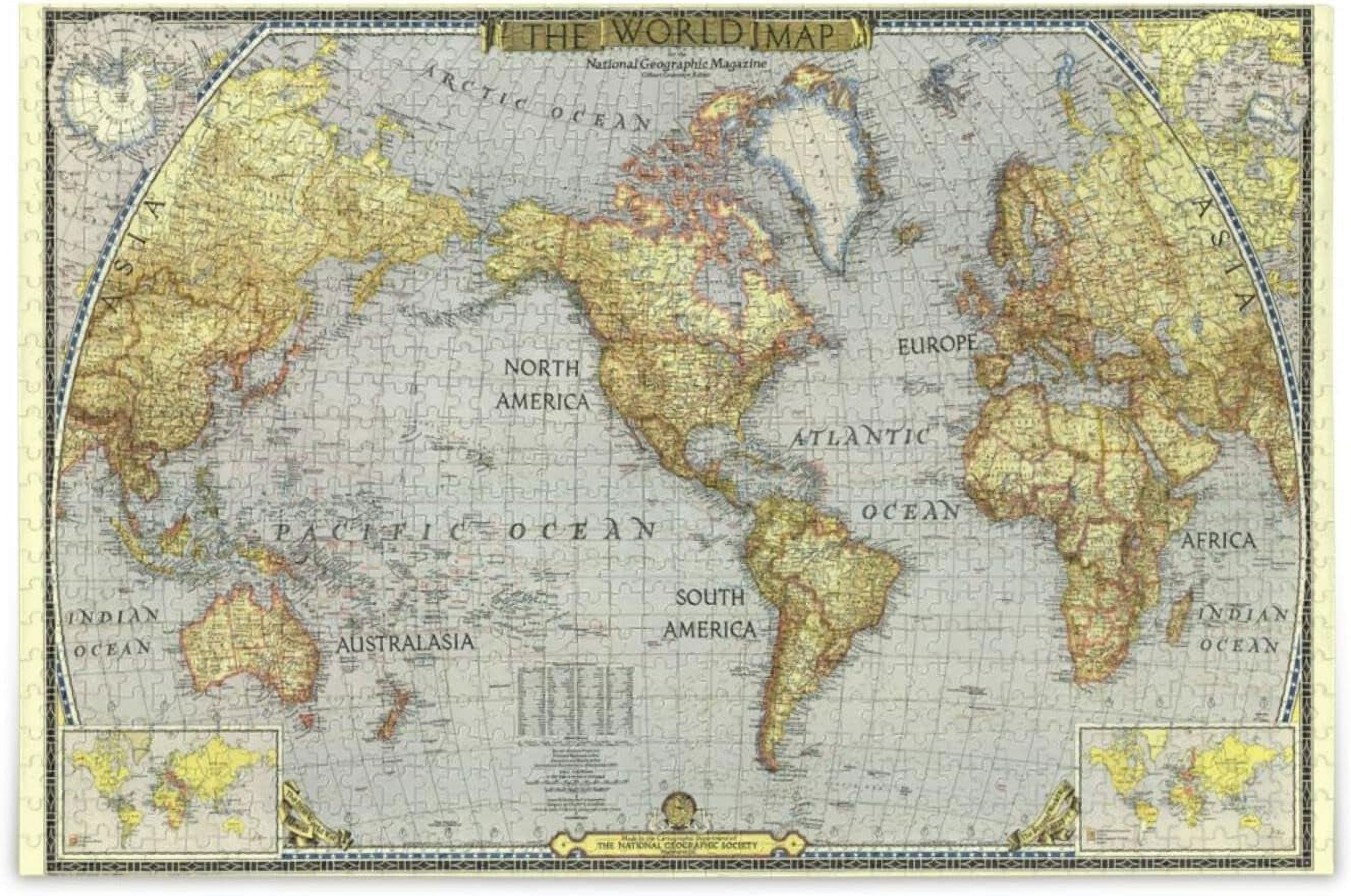 Dreamtimes World Map Painting Jigsaw Puzzles for Adults 1000 Pieces ...