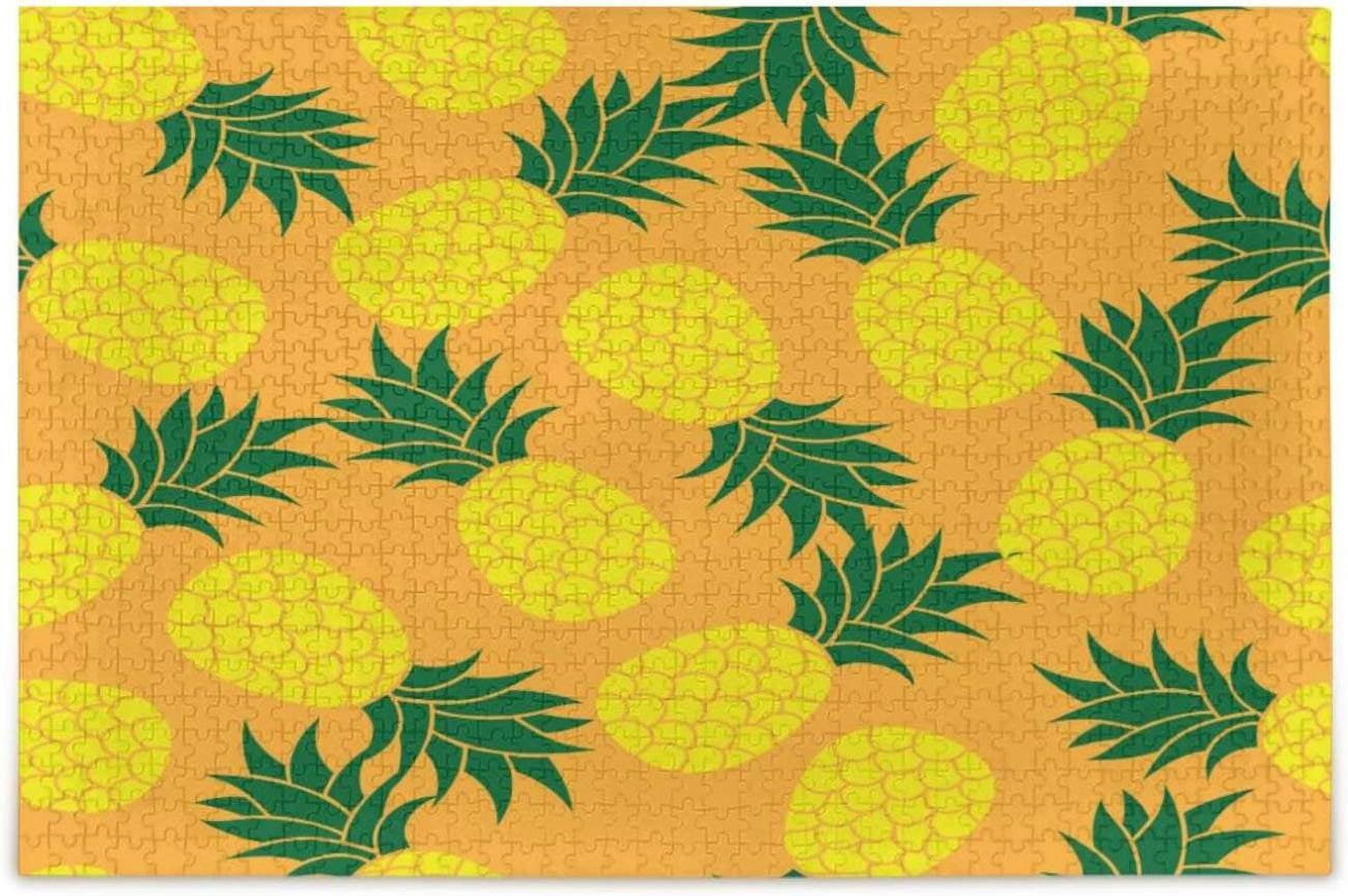 Dreamtimes Yellow Pineapple Jigsaw Puzzles for Adults 1000 Pieces, 29.5 ...