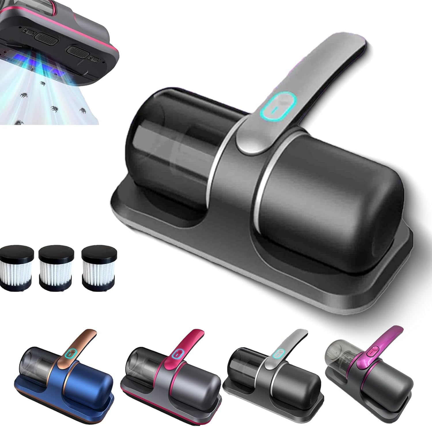 Dreamvac Deep Cleaning UV Vacuum, Sleepvac UV Handheld Vacuum, Handheld Vacuum, Bed Vacuum ...