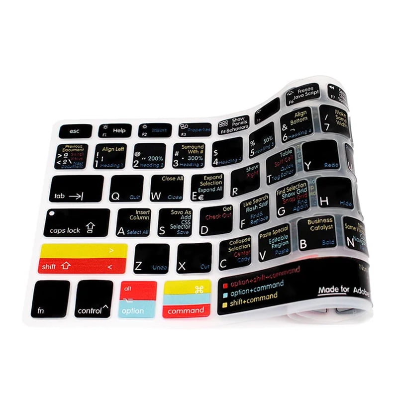 Dreamweaver Spanish Shortcuts Silicone Keyboard Cover Protector Keypad ...