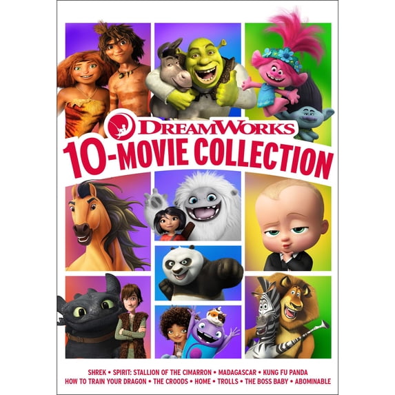 Dreamworks 10-Movie Collection, PG, DVD Set with 10 Animated Films ...