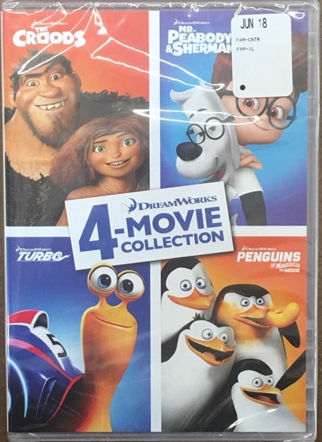 Dreamworks 4-Movie Collection (The Croods / Turbo / Mr. Peabody ...