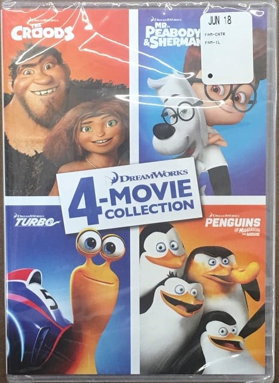 Dreamworks 4-Movie Collection (The Croods / Turbo / Mr. Peabody ...