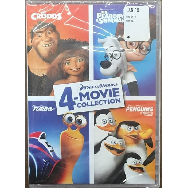 Dreamworks 4-Movie Collection (The Croods / Turbo / Mr. Peabody ...