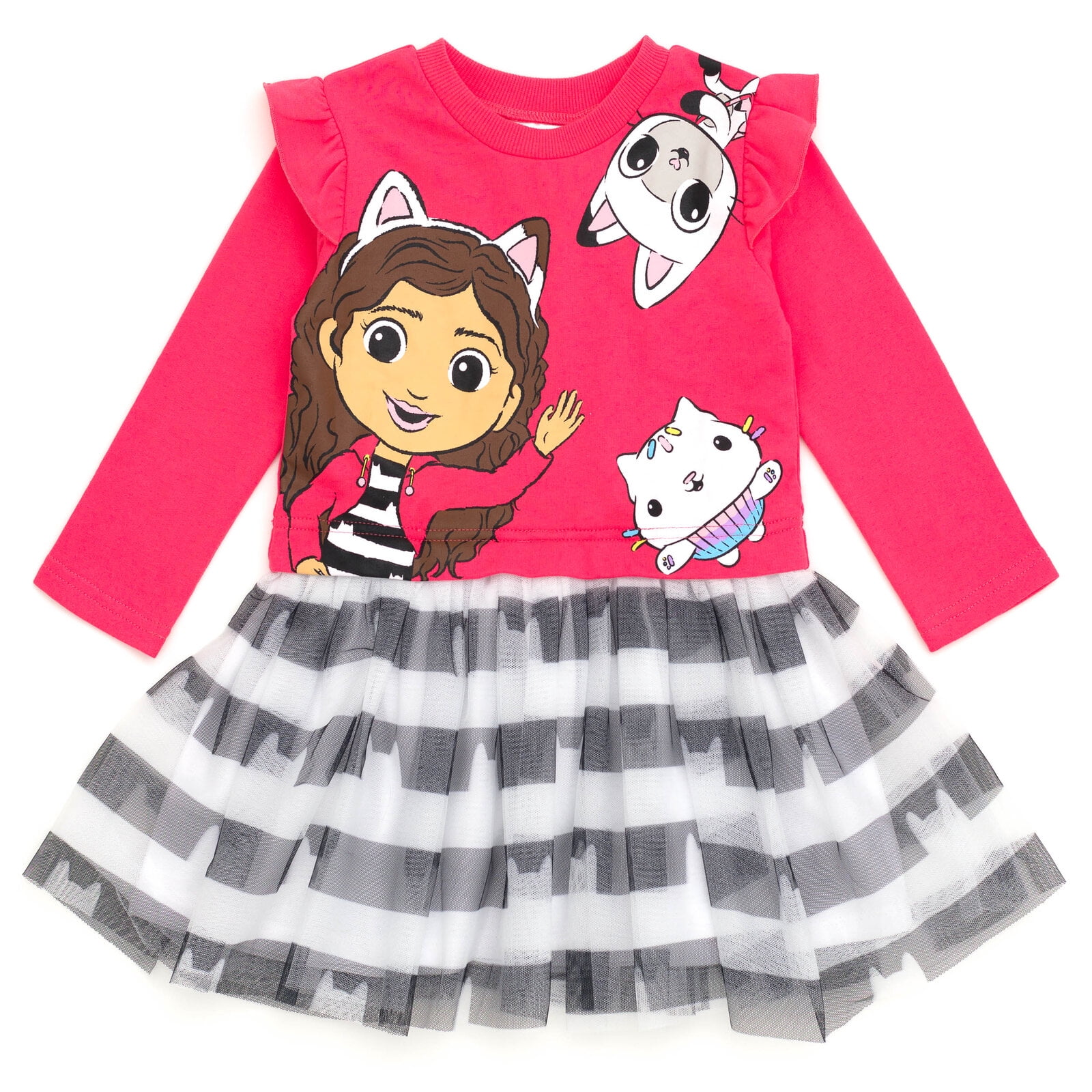 Dreamworks Gabby's Dollhouse Pandy Paws Cakey Cat Toddler Girls French ...