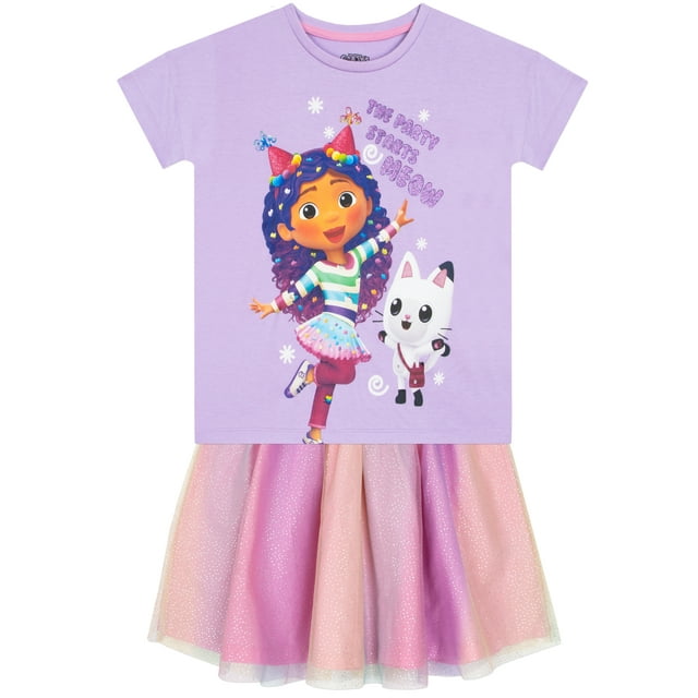 Dreamworks Girls Gabbys Dollhouse Purple Sizes 4-10 - Walmart.com