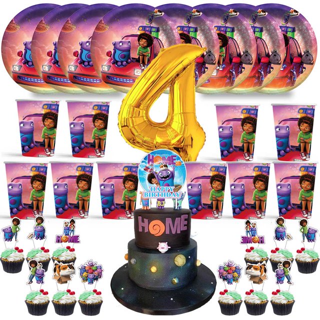 Dreamworks Home Birthday 4th Cups Party Supplies Plates Fans ...