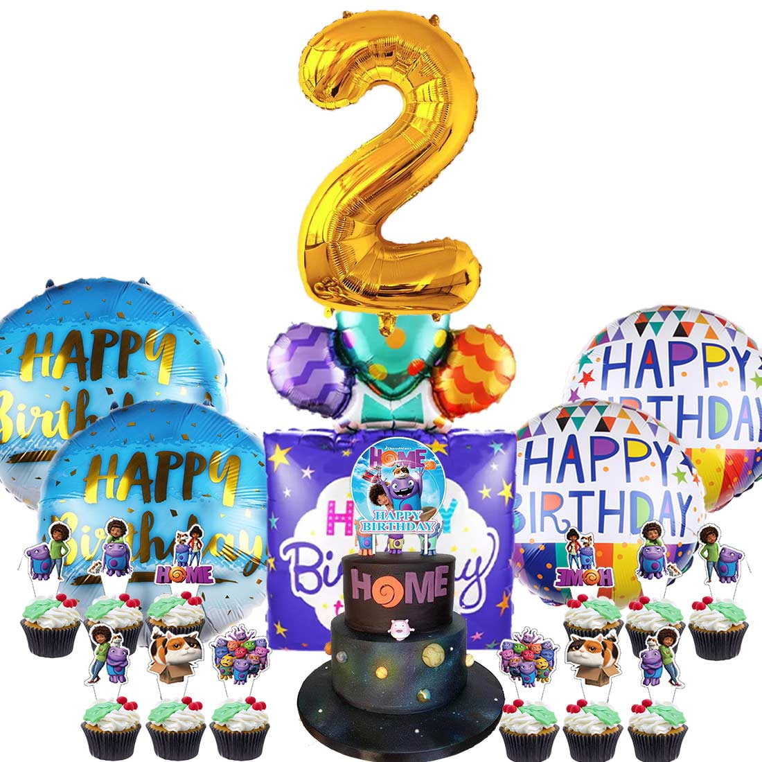 Dreamworks Home Party Supplies 2nd Decor Kit Balloons Birthday Cake ...