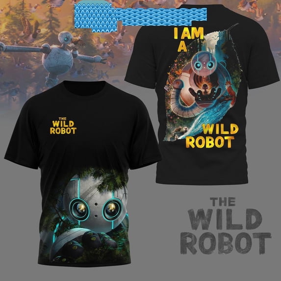 Dreamworks I Am A Wild Robot 2024 Movies Hoodie T-Shirt - Walmart.com