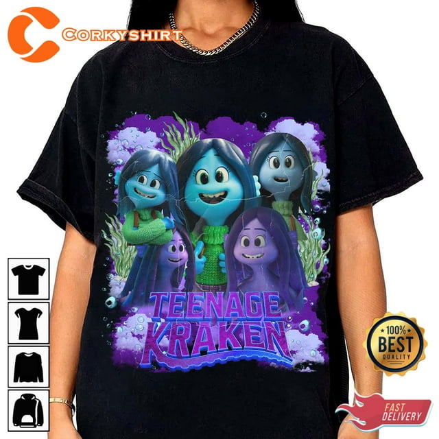 Dreamworks Ruby Gillman Teenage Kraken Cartoon T-shirt - Walmart.com