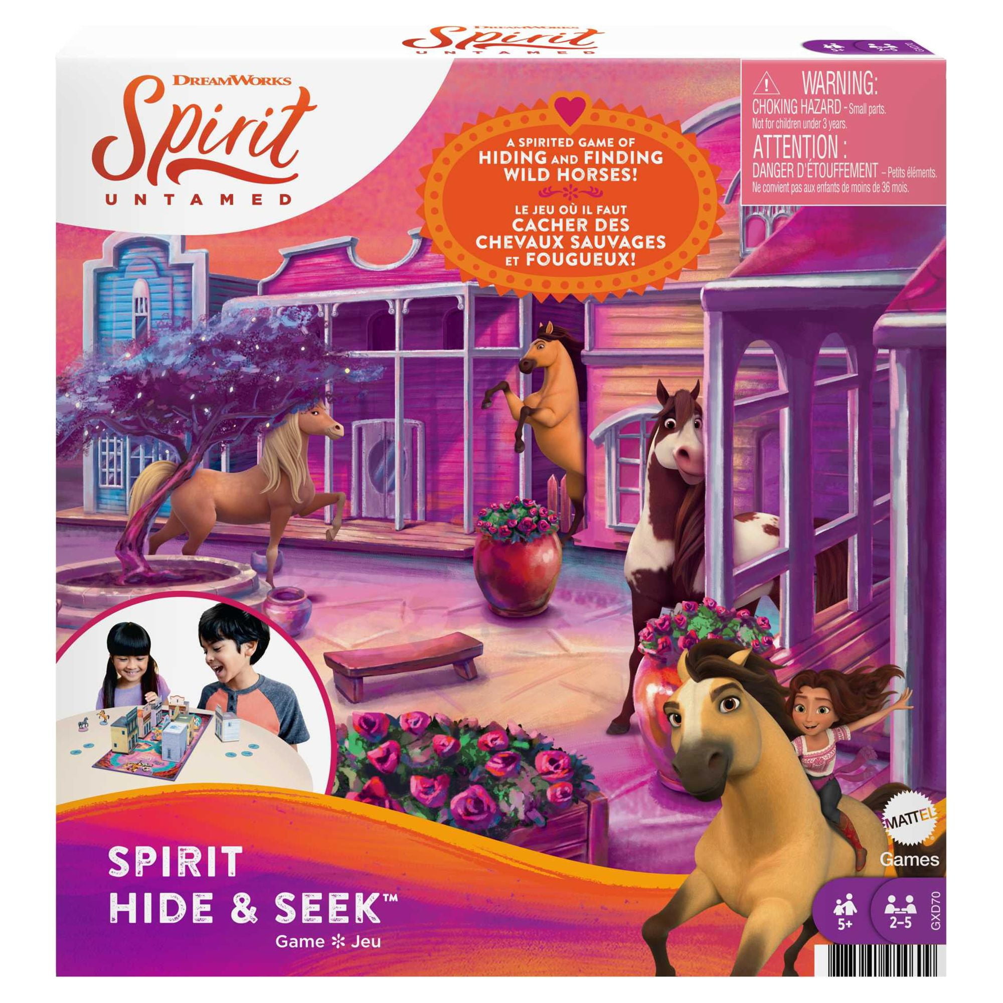 Dreamworks Spirit Untamed Spirit Hide & Seek Kids Board Game for Family ...