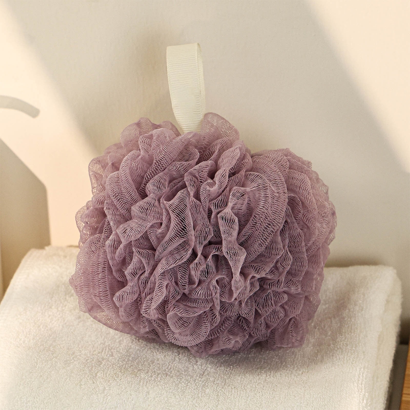 Dreamy Bath Flower Scrubber, Soft Exfoliating Body Sponge for Shower ...