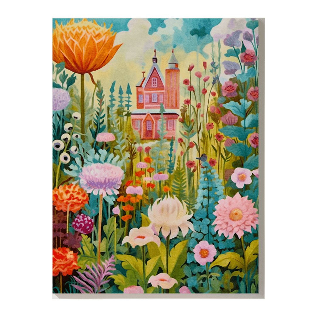 Dreamy Botanic Wonderland - Enchanting Whimsical Gardens Canvas ...