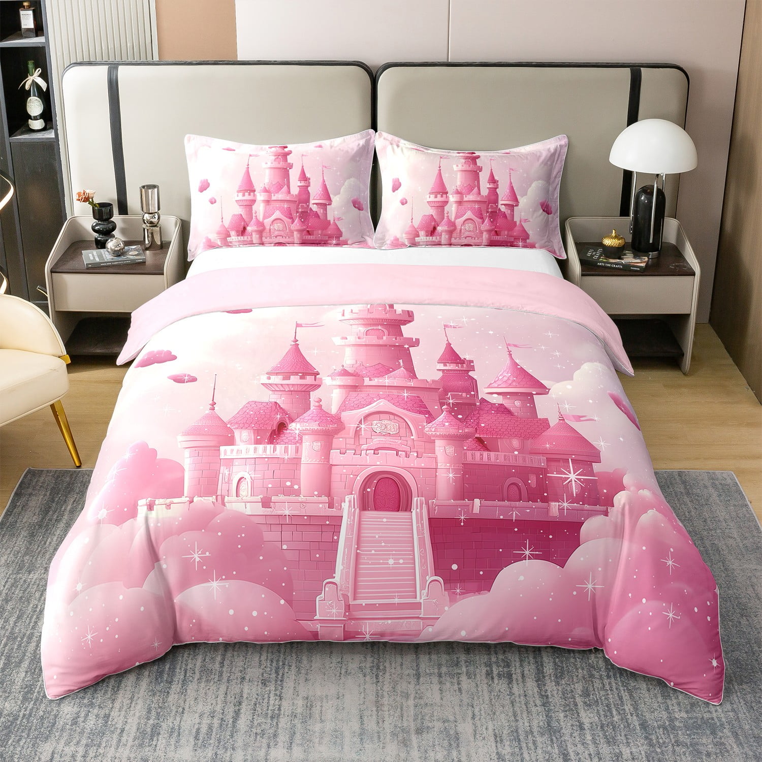 Dreamy Castle 100% Cotton Comforter Cover Full Princess Fairy Tale ...
