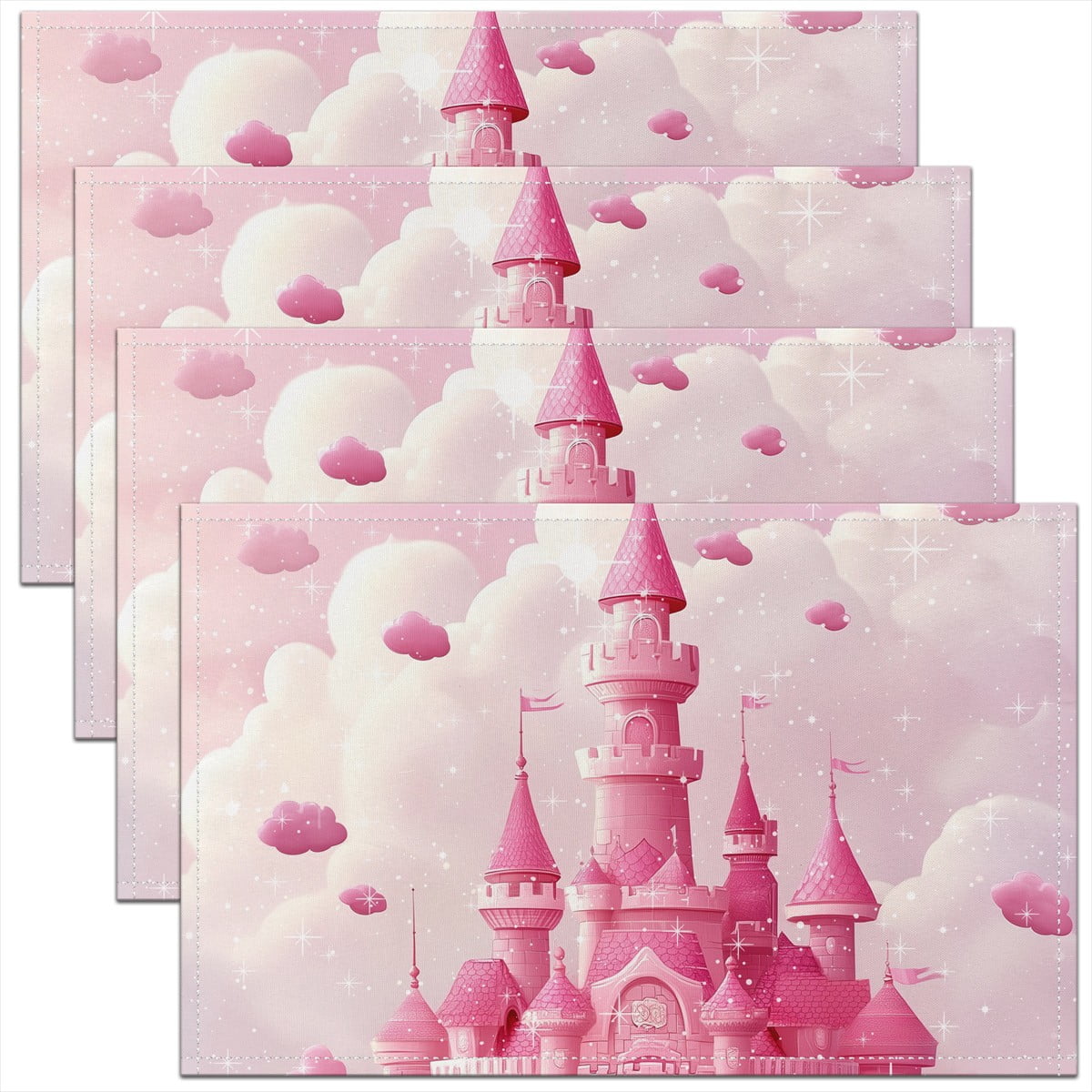 Dreamy Castle Placemats Princess Fairy Tale Table Mats Kitchen Table ...