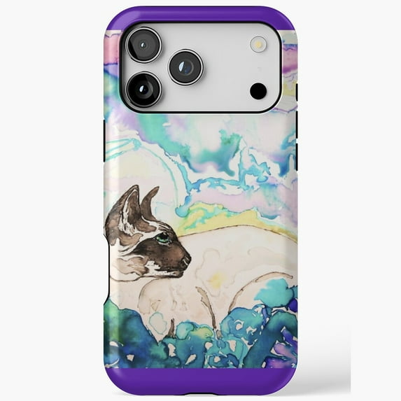Dreamy Cat Whimsical Relaxing Cartoon Artwork Phone Case for iPhone 11 ...