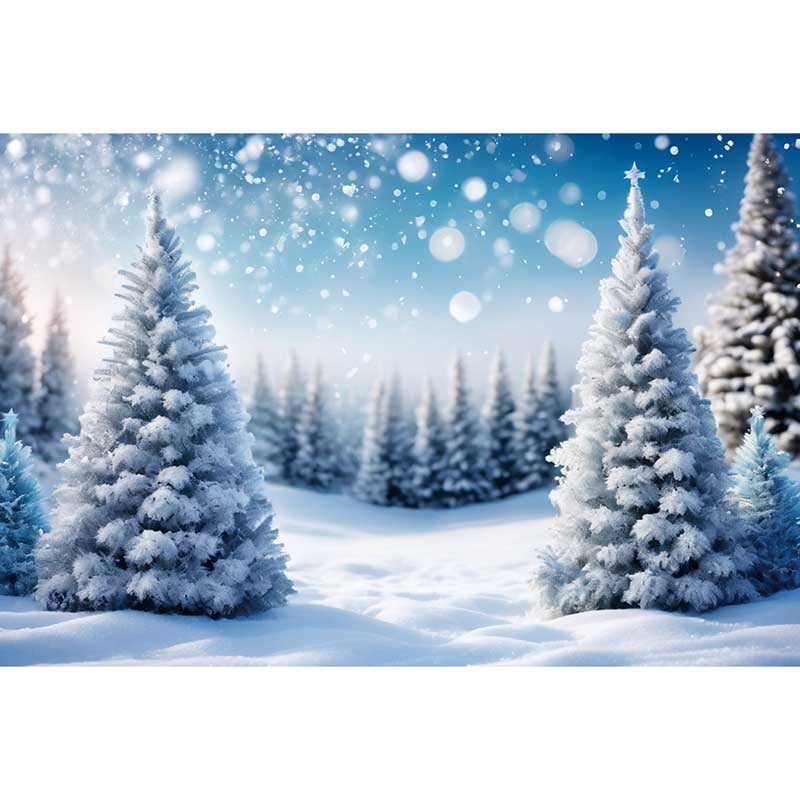 Dreamy Christmas Tree Photography Backdrops Childr Winter Snow ...