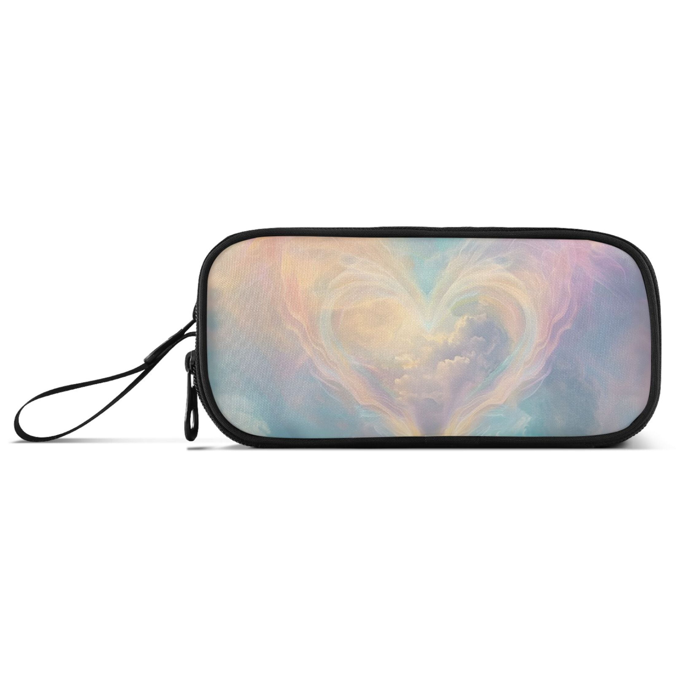 Dreamy Clouds Glowing Heart Pencil Case Stationary Holder Pen Bag ...
