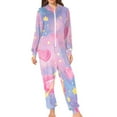 Dreamy Color Hearts Stars Planets Adult's Hoodie Onesie Jumpsuit One ...