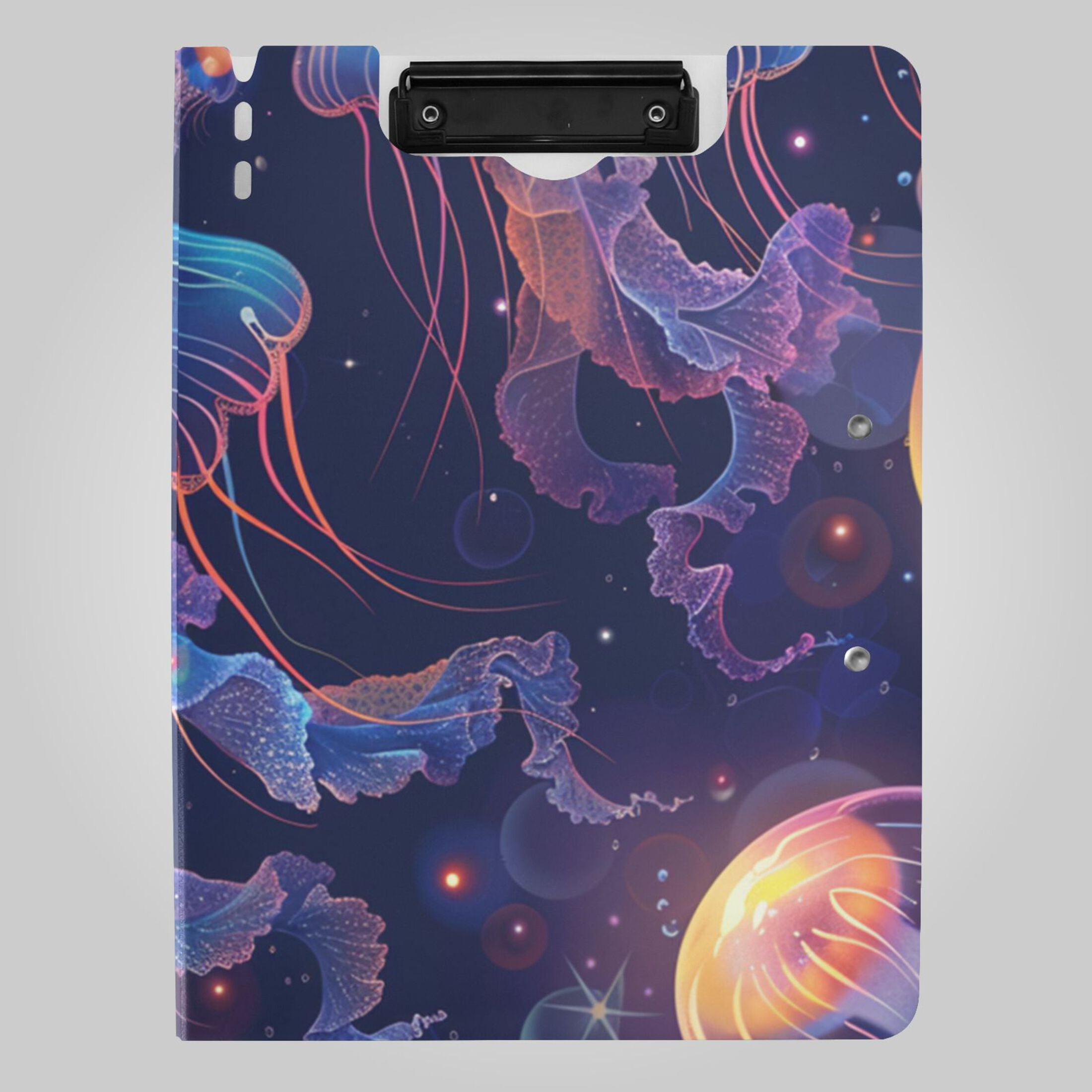Dreamy Color Jellyfish Cartoon Foldable Binder Folder Clipboard with ...