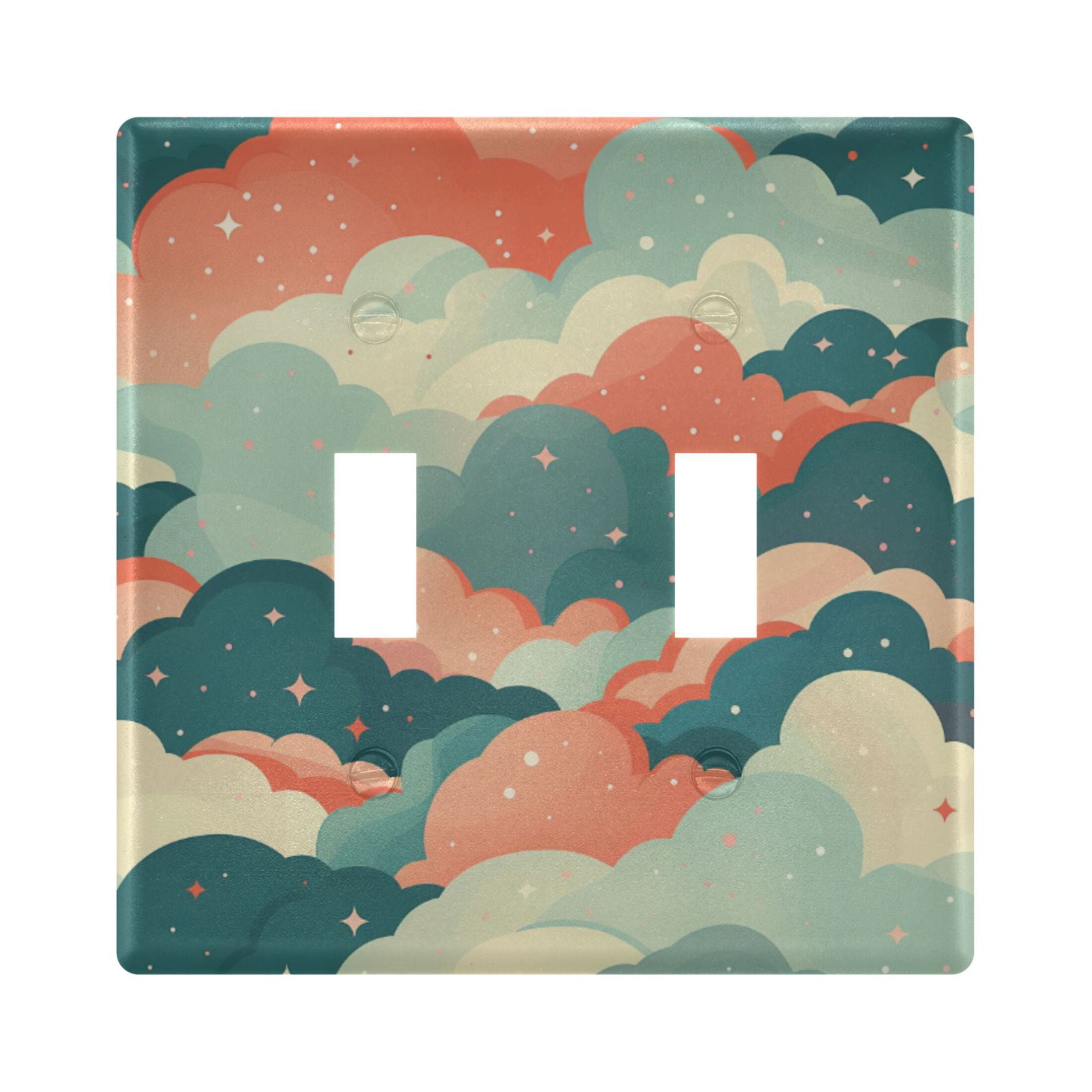 Dreamy Colorful Clouds Light Switch Cover Electrical Outlet Cover ...