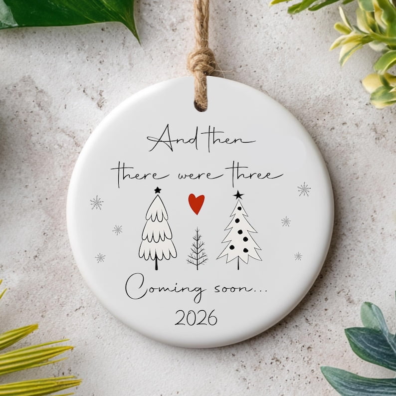 The Dreamy Den 2026 Baby Coming Soon Xmas Ceramic Ornament, Present For ...