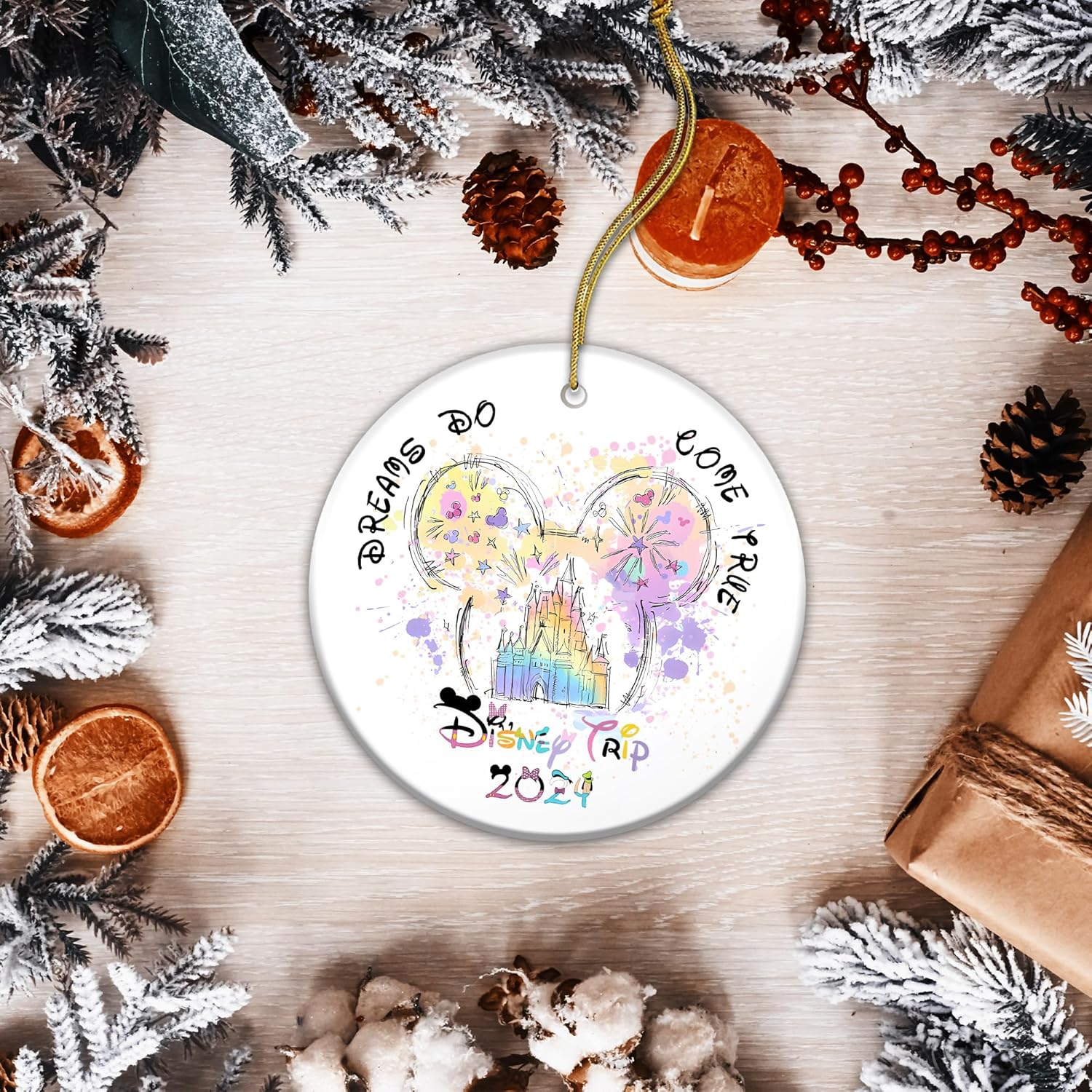 The Dreamy Den Family Vacation Trip Ornament For 2025, Magic Kingdom ...