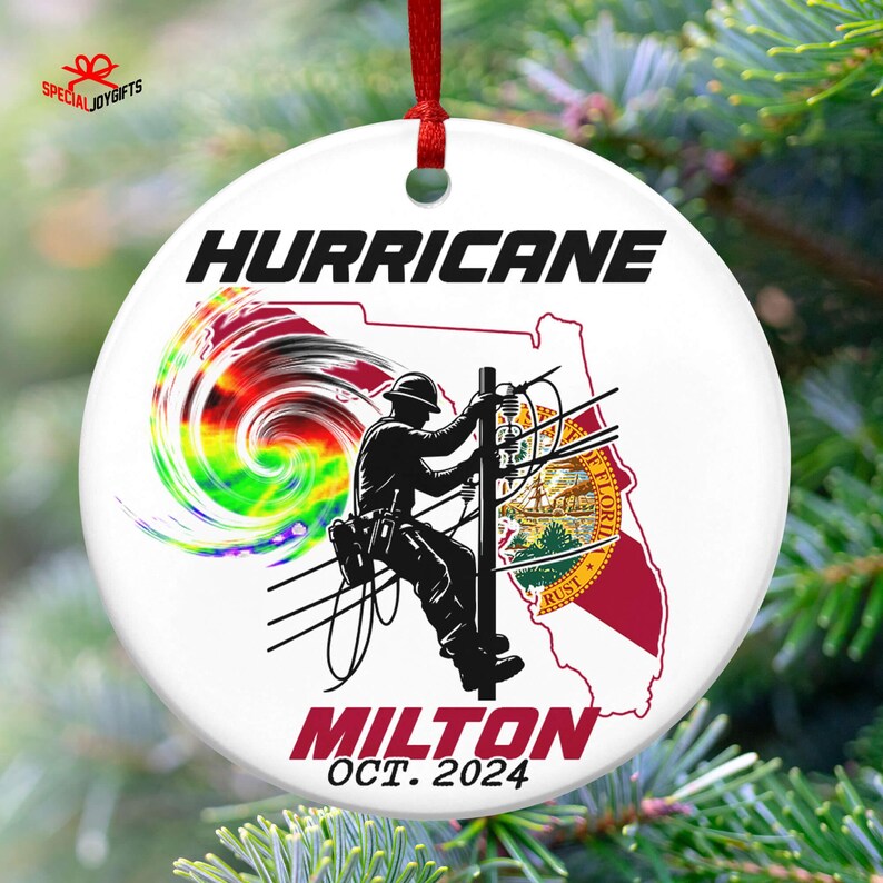 The Dreamy Den Hurricane Milton Ornament, Hurricane Florida Ornament ...
