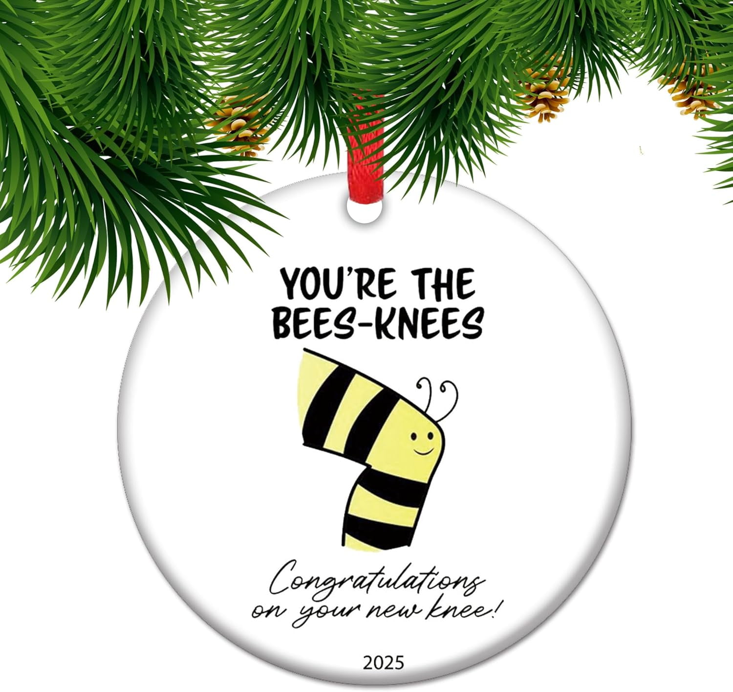 The Dreamy Den Knee Surgery Ornament, Knee Replacement Surgery Gift ...