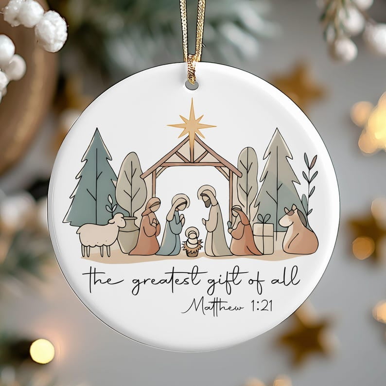 The Dreamy Den Nativity Ornament, The Greatest Present Of All ...