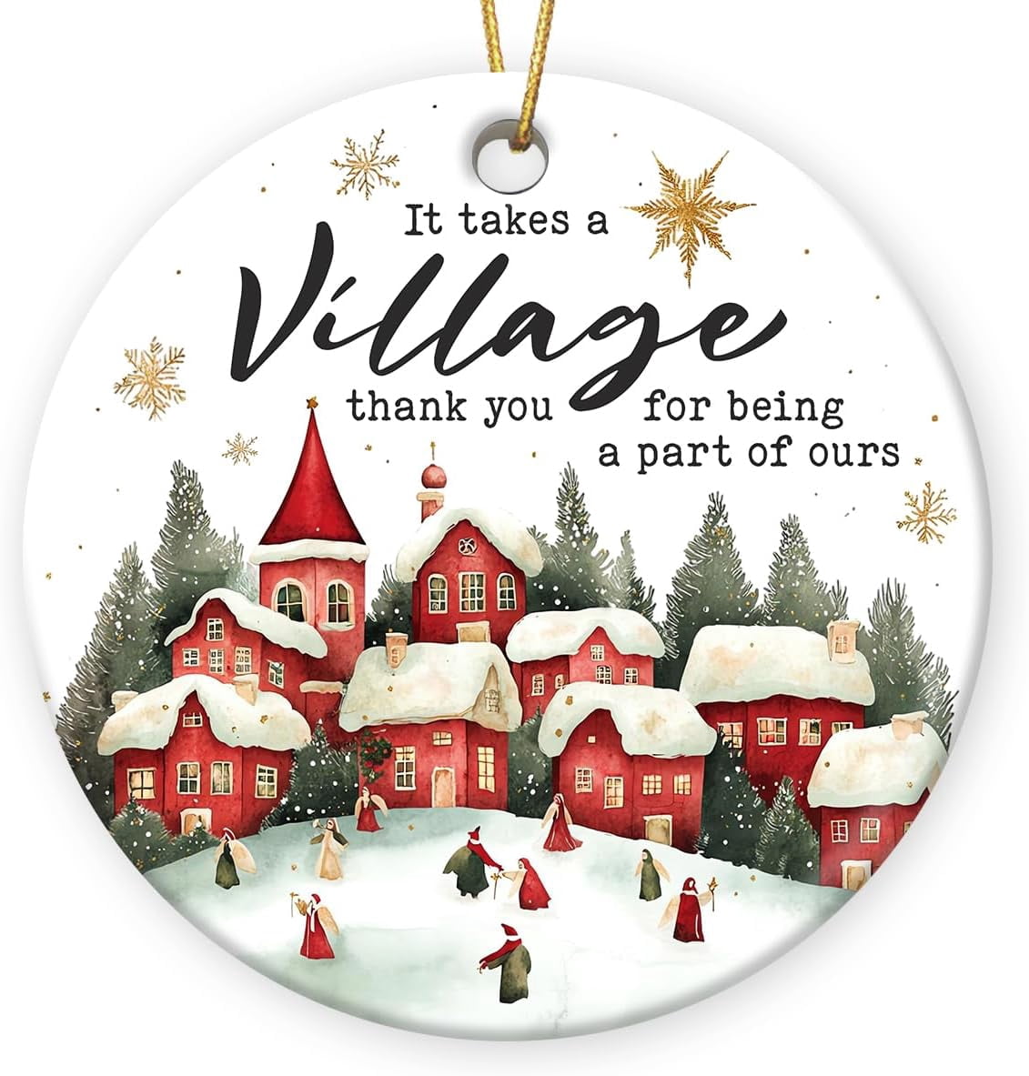 The Dreamy Den Thank You Gifts Men - It Takes A Village Ornament 2025 ...