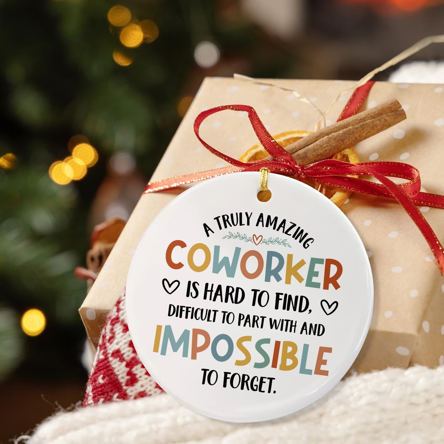 The Dreamy Den A Truly Amazing Coworker Is Hard To Find Xmas Ceramic ...