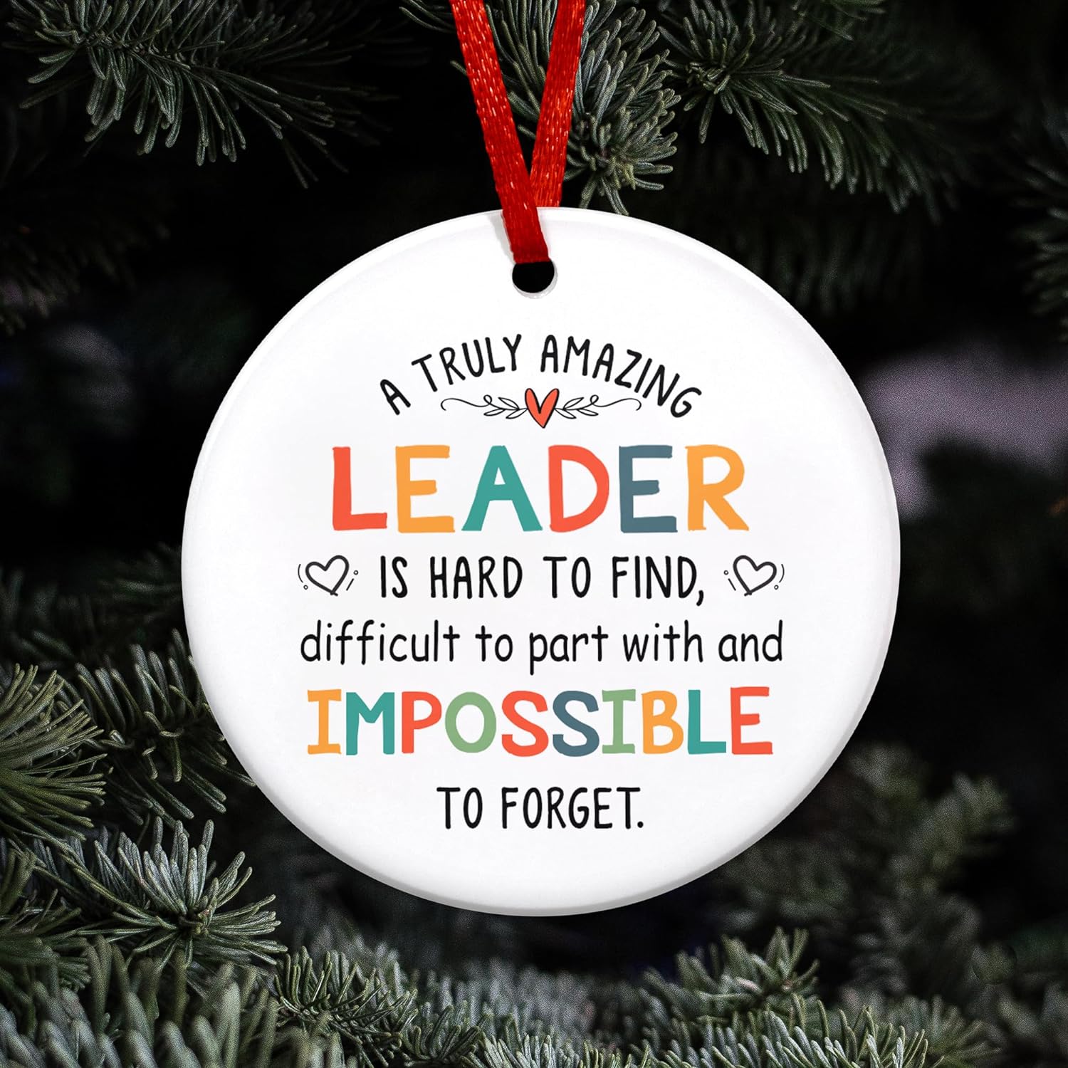 The Dreamy Den Xmas Ornaments Leader Present - Boss Lady, Manager ...