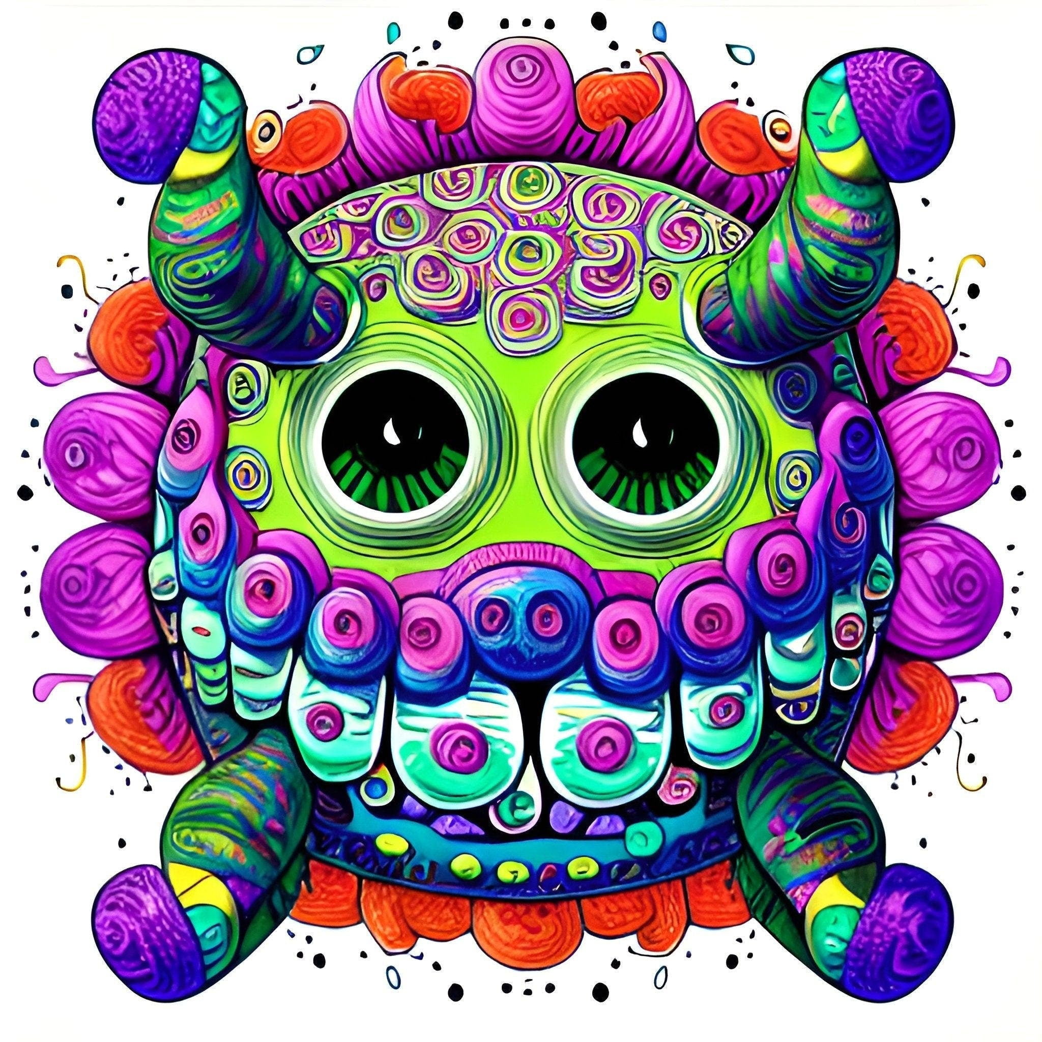 Dreamy Designs of Diabolical Demons- Canvas Wall Art - Walmart.com