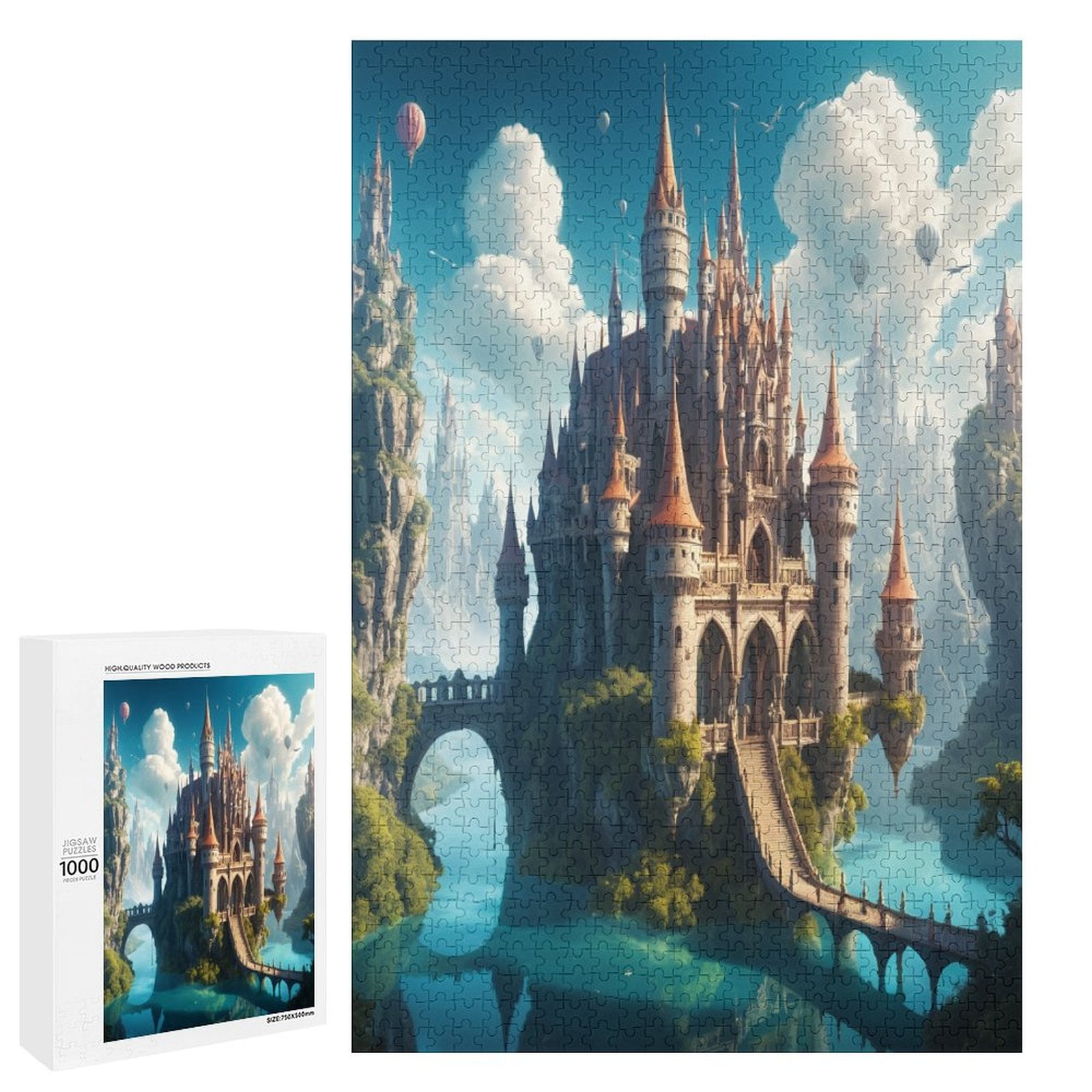Dreamy Floating Castle Jigsaw Puzzles 1000 Pieces For Adults Puzzles ...