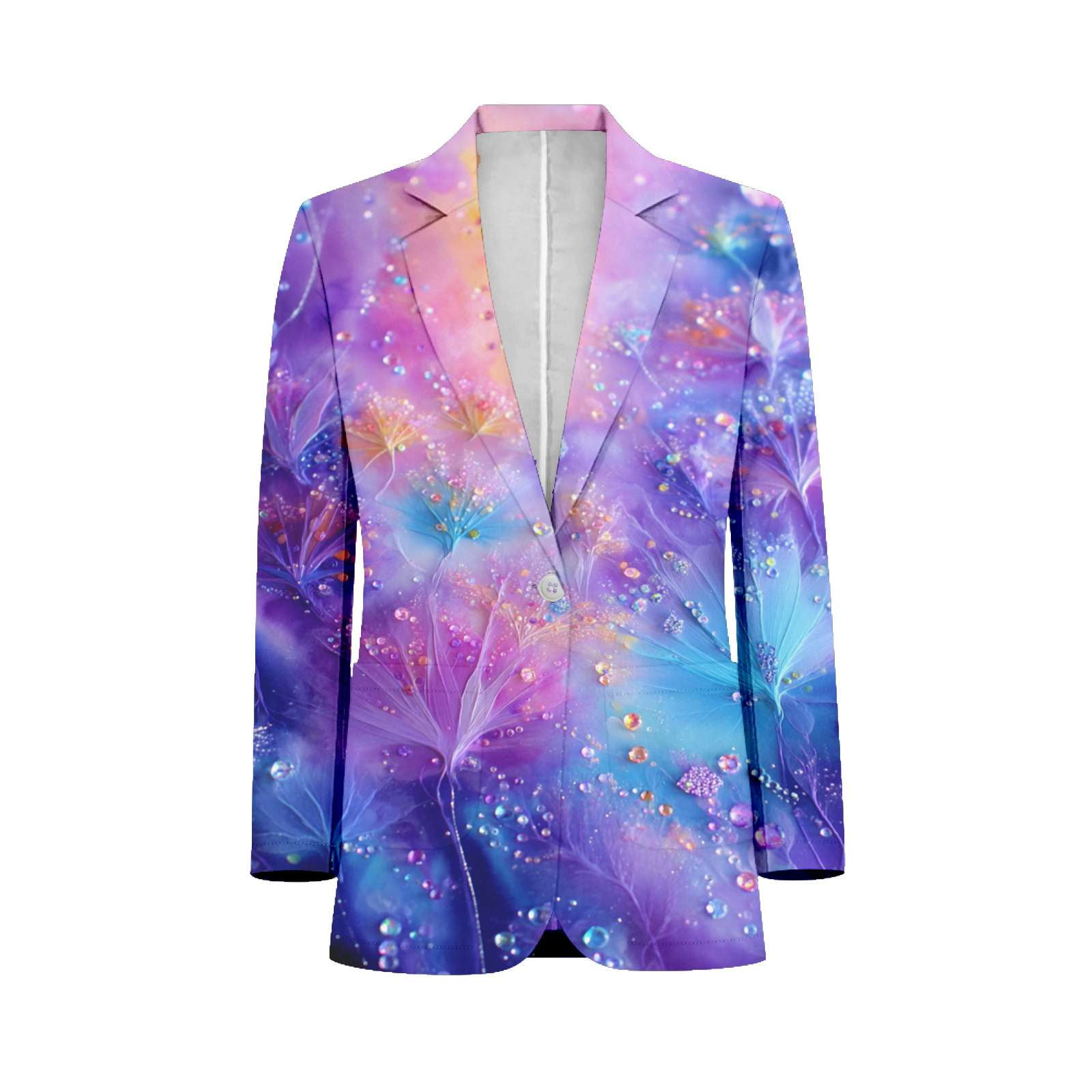 Dreamy Floral Fantasy Men Blazers Slim Clothing Summer Jacket Man ...
