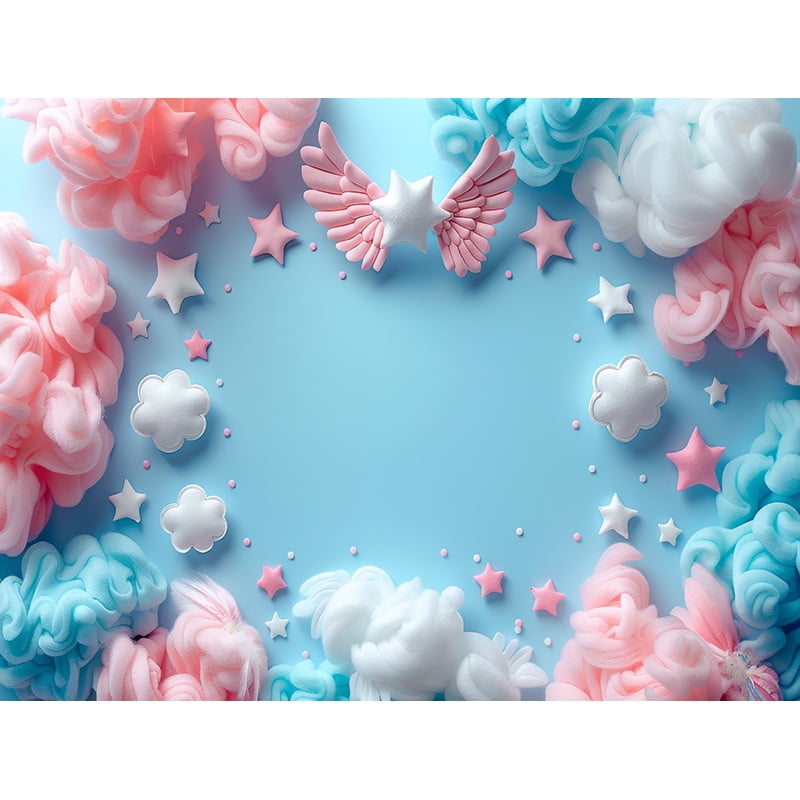 Dreamy Floral Frame Birthday Photography Backdrops Props Baby Party ...