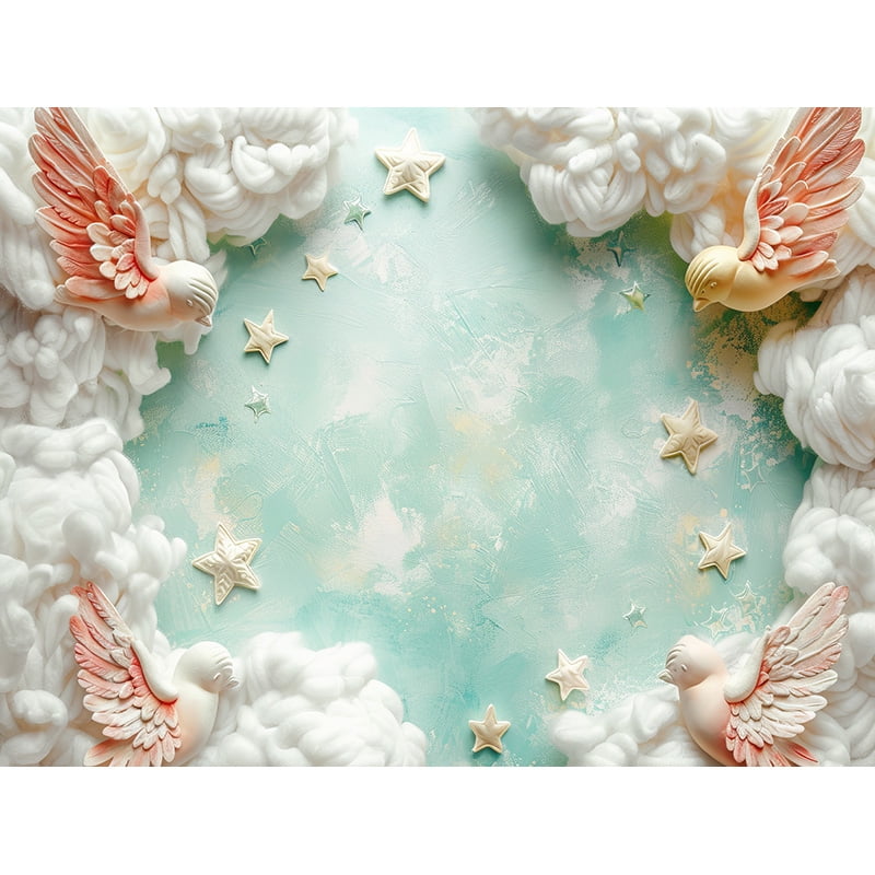 Dreamy Floral Frame Birthday Photography Backdrops Props Baby Party ...
