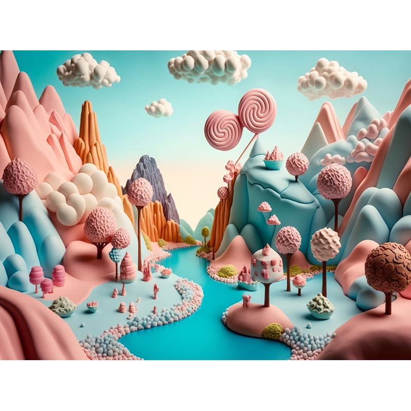 Dreamy Floral Frame Birthday Photography Backdrops Props Baby Party ...