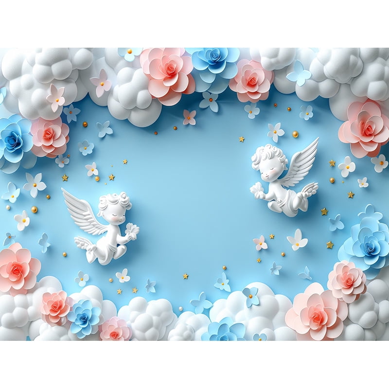 Dreamy Floral Frame Birthday Photography Backdrops Props Baby Party ...