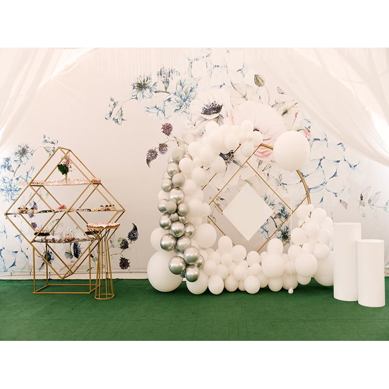 Dreamy Floral Frame Birthday Photography Backdrops Props Baby Party ...