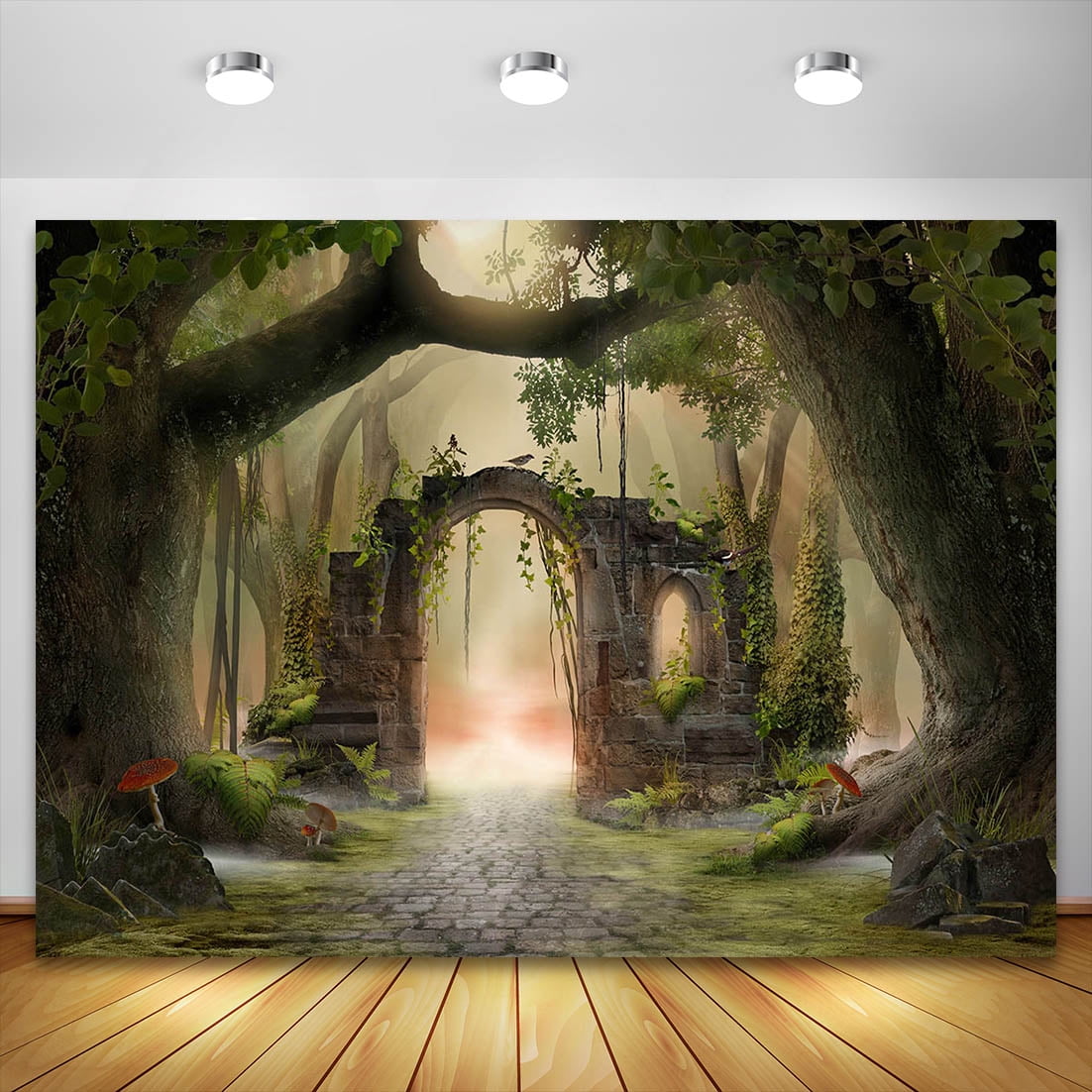 Dreamy Forest Bokeh Birthday Party Photography Backdrop Banner ...