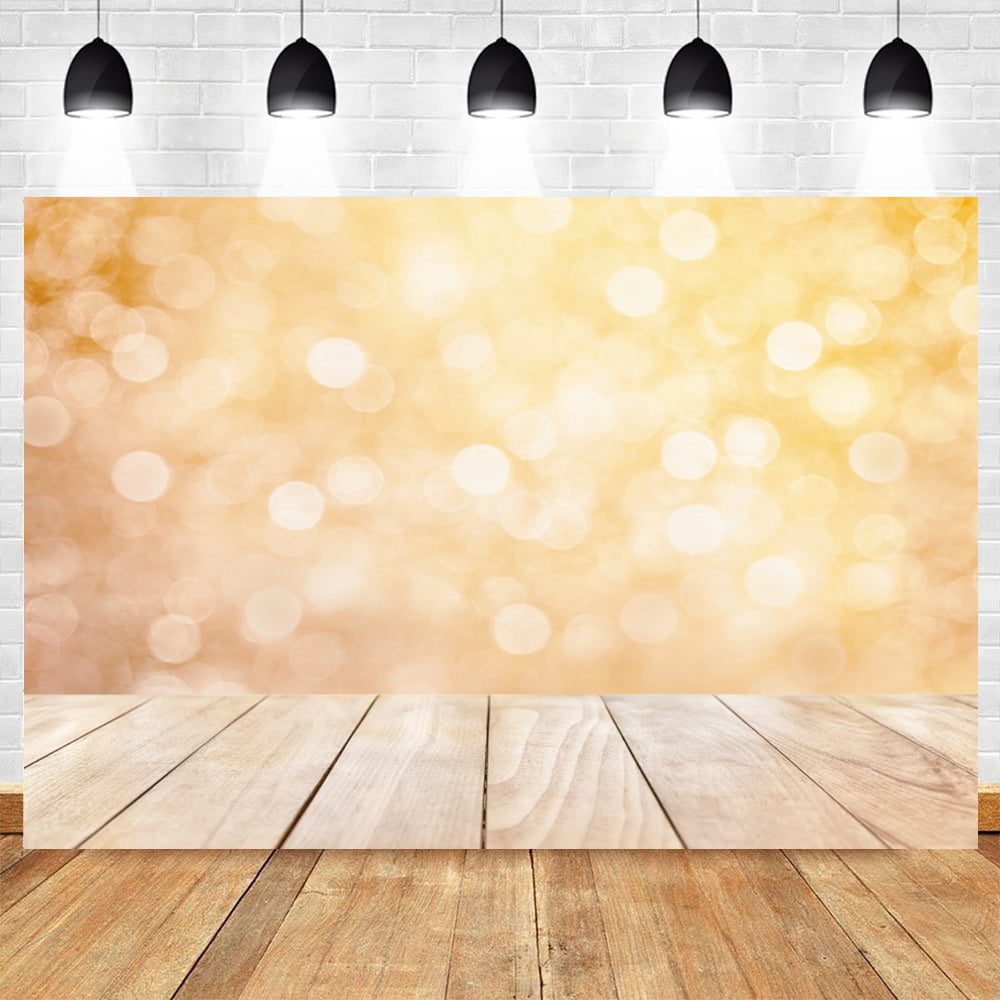 Dreamy Glitter Spots Backdrop Photography Gold Shiny Light Wedding Baby ...