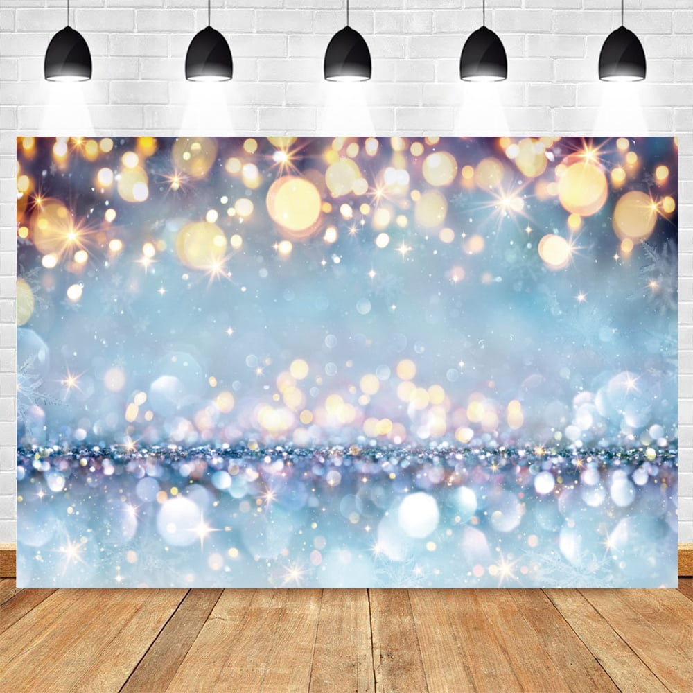 Dreamy Glitter Spots Backdrop Photography Gold Shiny Light Wedding Baby ...