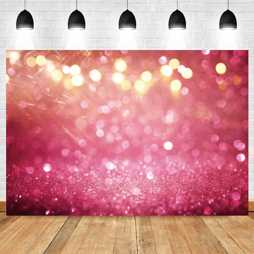 Dreamy Glitter Spots Backdrop Photography Gold Shiny Light Wedding Baby ...